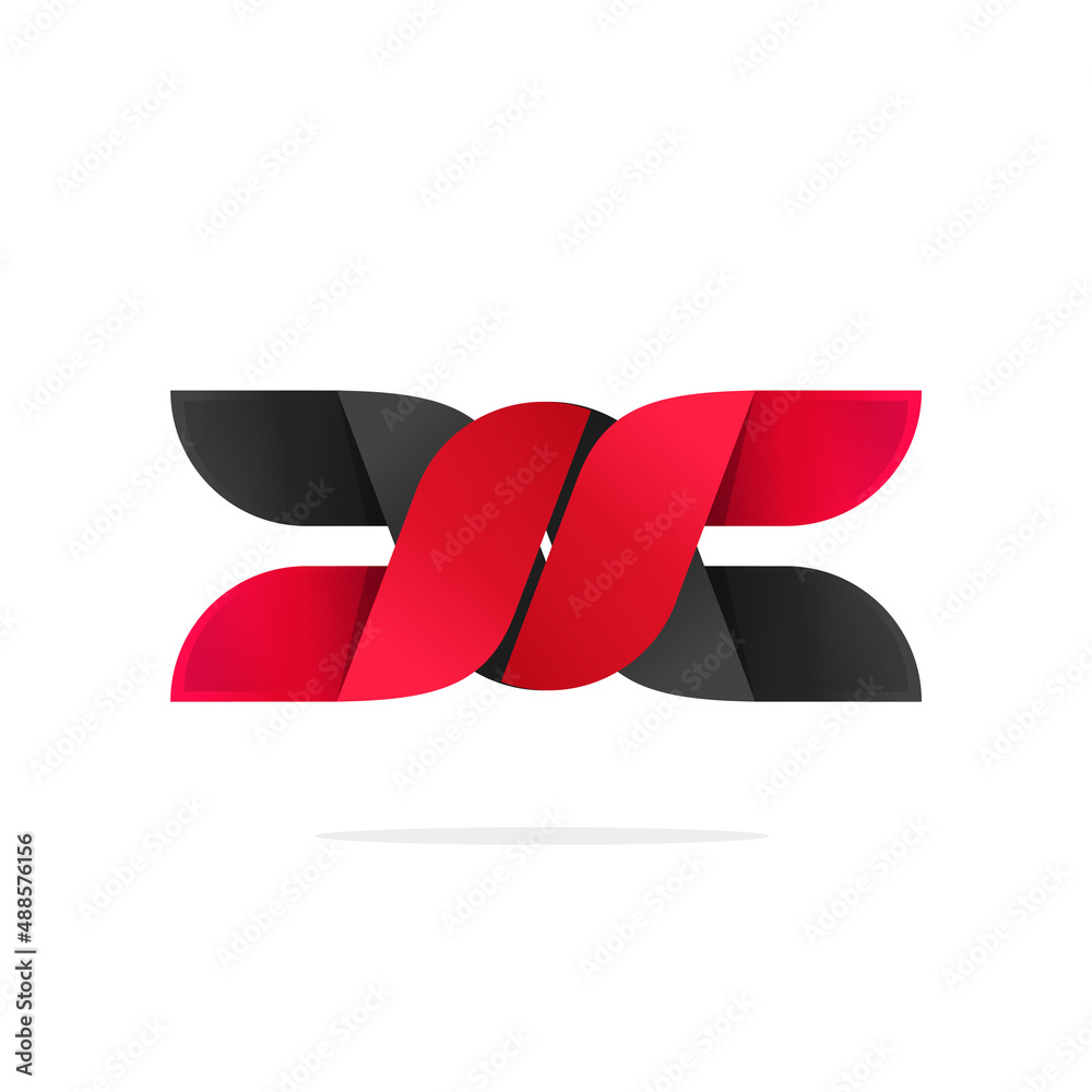 Knot durable logo vector or abstract strong link joint logotype ...