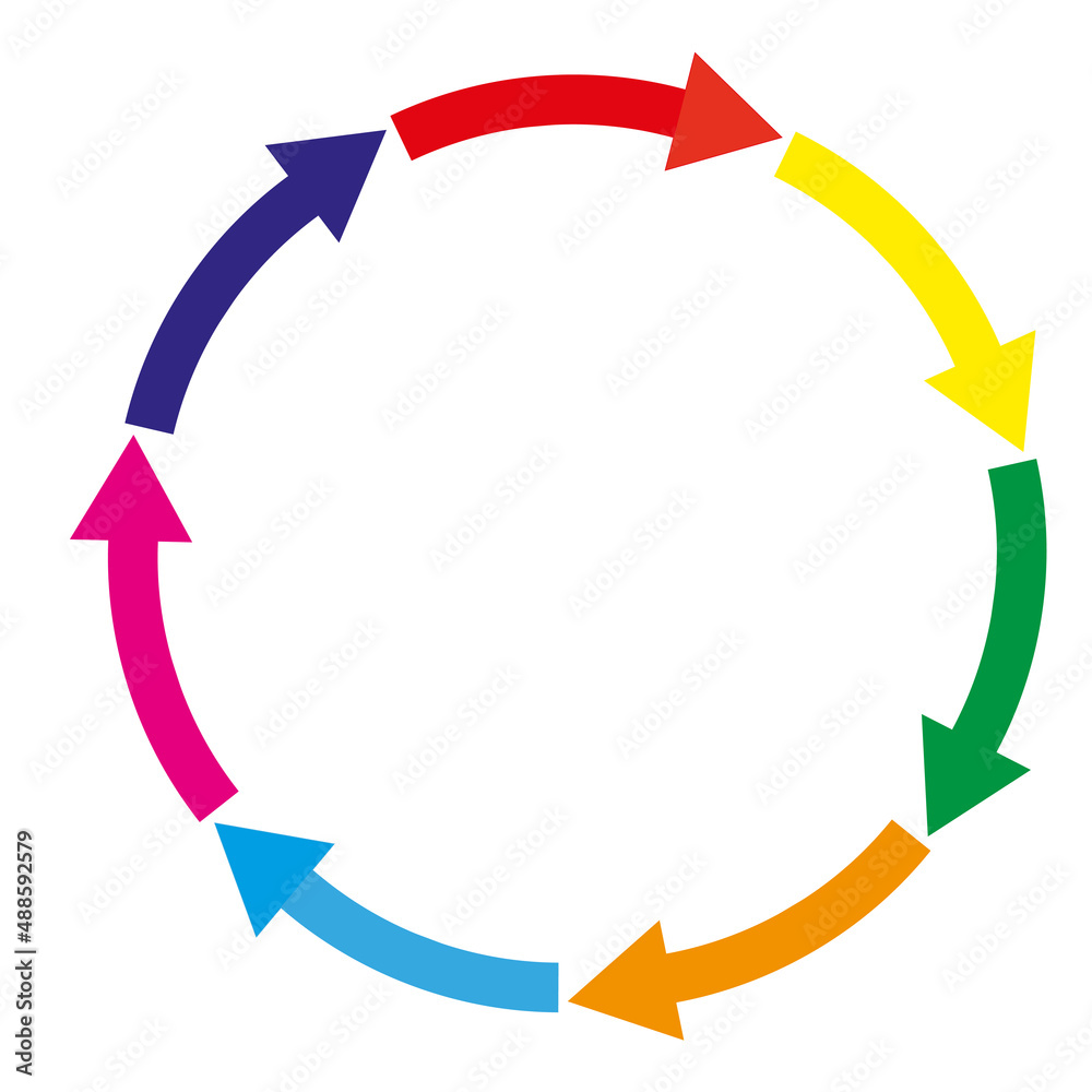 circle; arrow; circular; infographics; turn; set; background; white ...