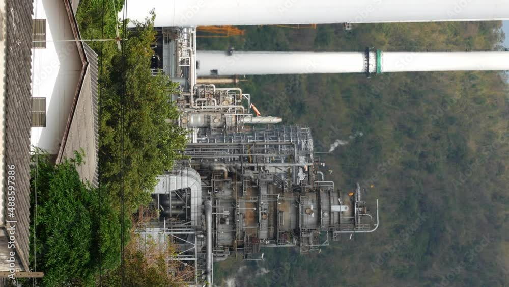 Video landscape of a petroleum refinery showing the structure of the ...