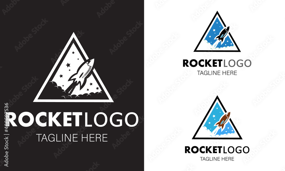Professional Rocket logo for company and business Stock Vector | Adobe ...