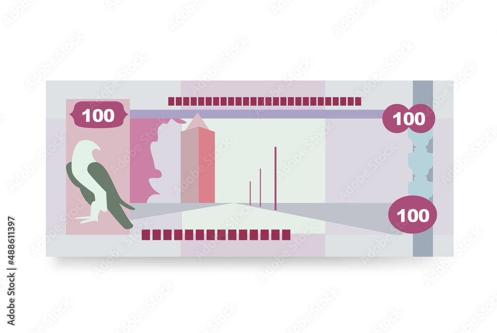 UAE Dirham Vector Illustration. United Arab Emirates money set bundle ...
