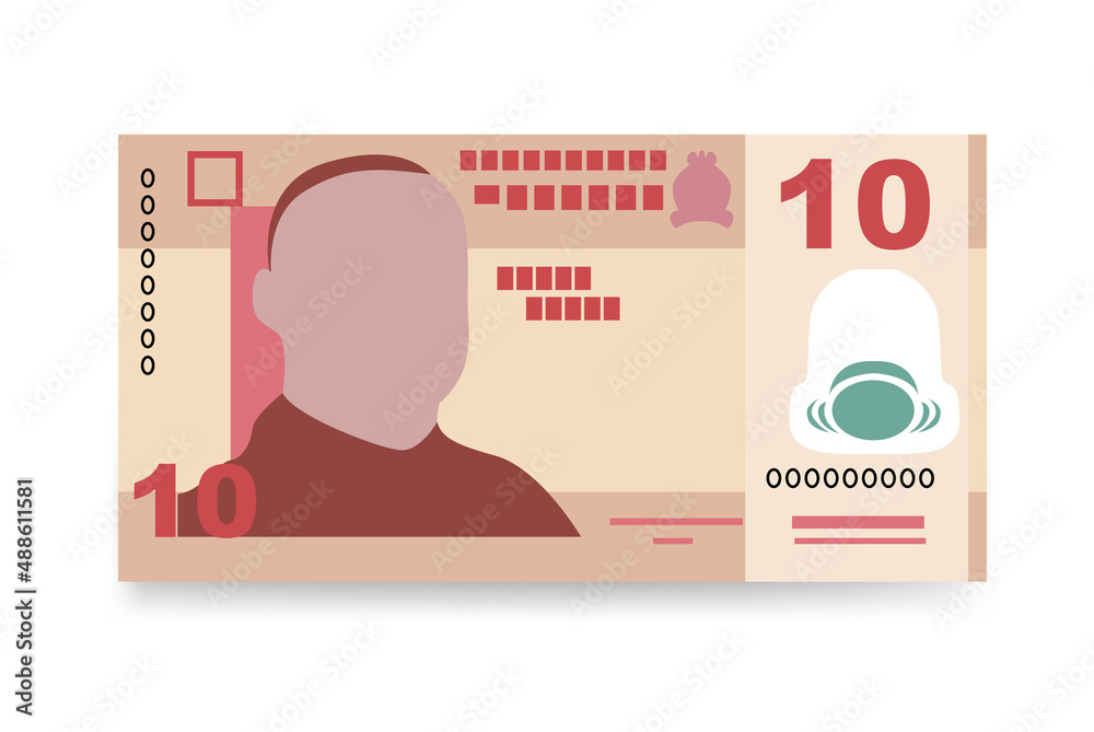 Nigerian Naira Vector Illustration. Nigeria money set bundle banknotes ...