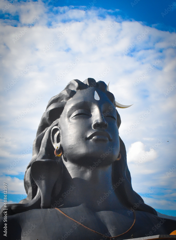 ISHA YOGA CENTRE ADIYOGI SHIVA STATUE Stock Photo | Adobe Stock