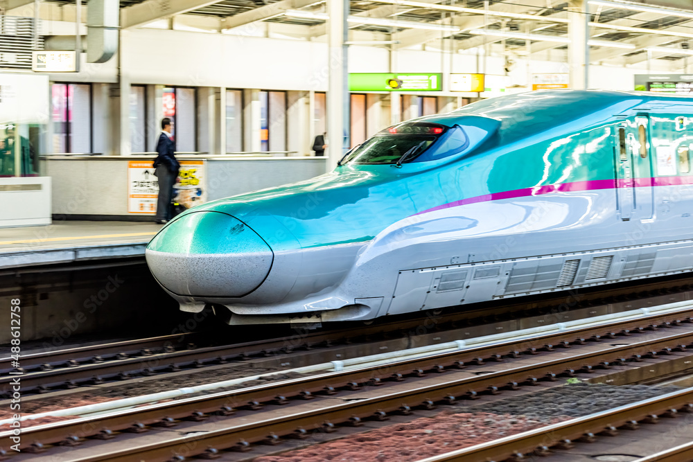 Utsunomiya, Japan - April 5, 2019: Utsunomiya, Japan train station with ...