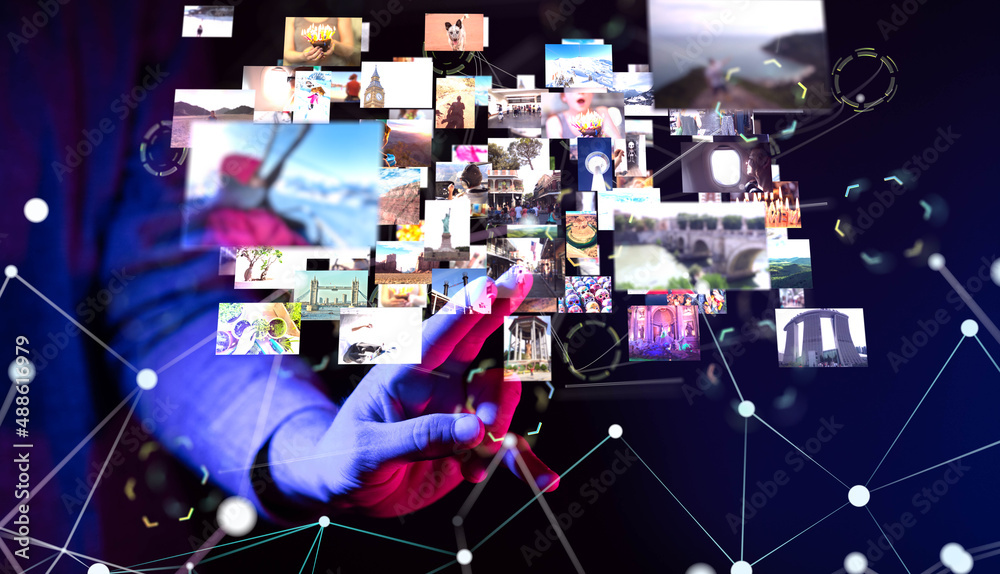 streaming data picture video material Stock Photo | Adobe Stock