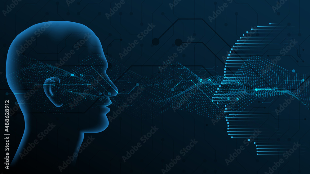 Artificial intelligence, AI Technology background Hi-tech innovation ...