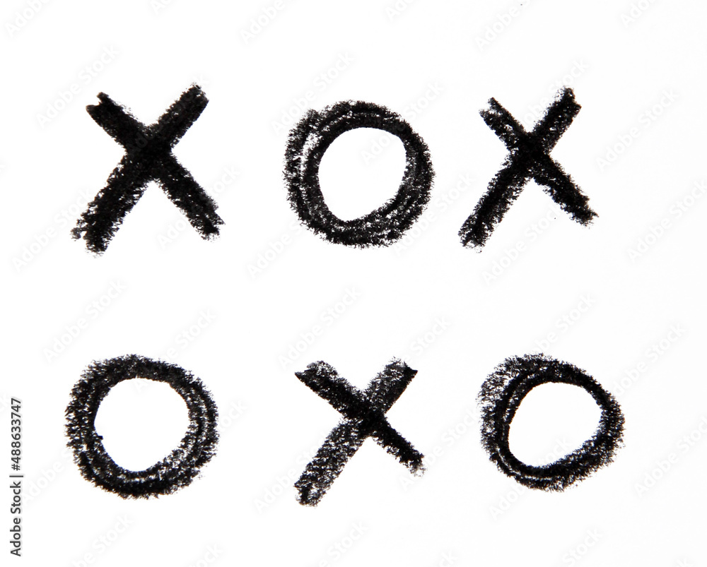 Set the hand-drawn X and O signs of the cross brush, the "YES" and "NO ...