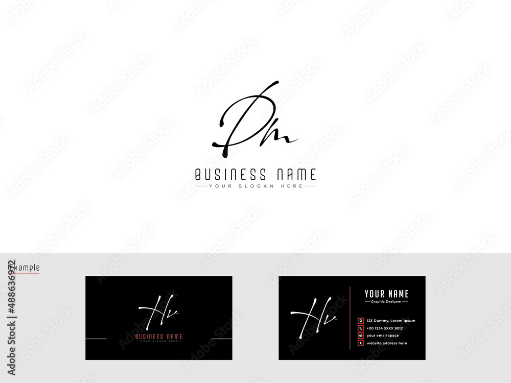 Fashion DM Signature Logo, initial Dm Logo For Your Clothing Apparel ...