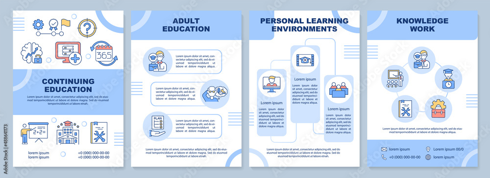 Lifelong learning contexts brochure template. Ongoing education ... Lifelong learning contexts brochure template. Ongoing education ...