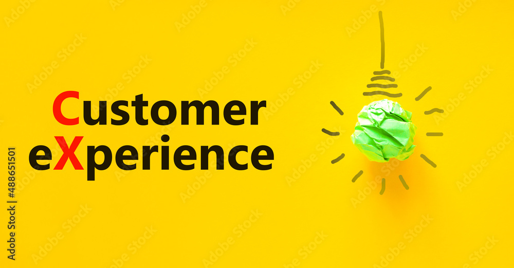 CX customer experience symbol. Concept words CX customer experience ...