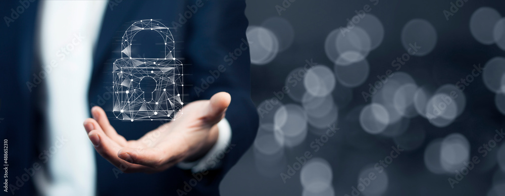 man hand lock in screen Stock Photo | Adobe Stock