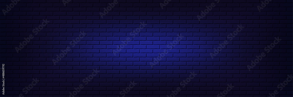 Neon light brick pattern wall background. Stone brickwall texture ...