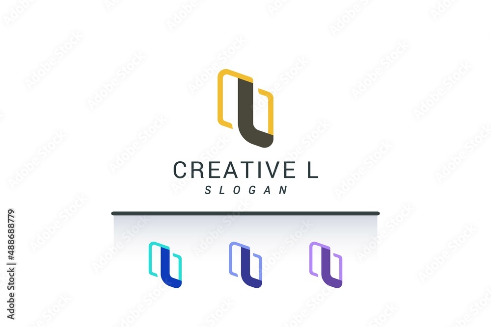 Letter L creative simple logo Stock Vector | Adobe Stock