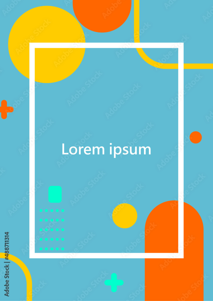 Abstract poster design background. Modern concept. Simple layout Stock ...