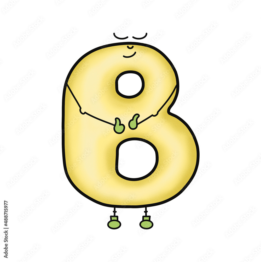 ABC letter B. Preschool Learning English Alphabet Capital Letters ...