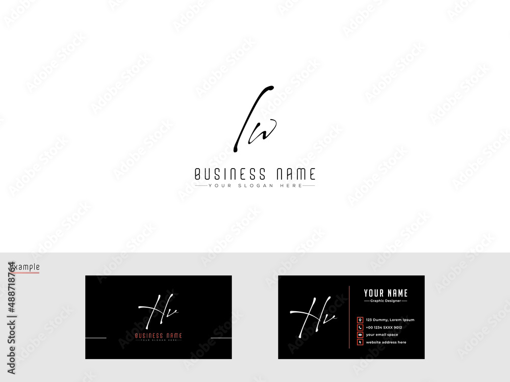 initial Signature IW logo, Stylish iw Letter Type Logo and business ...