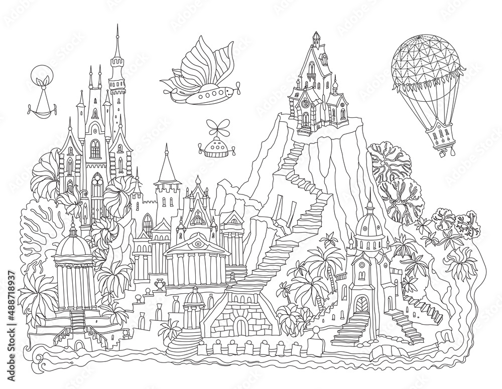 River Bank Coloring Page