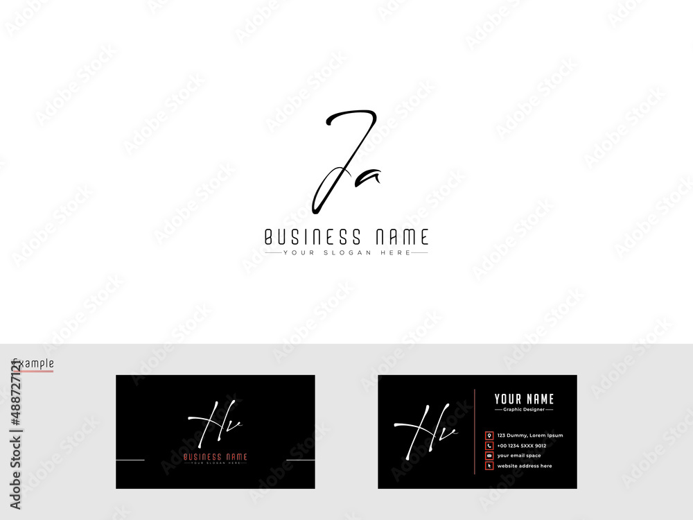 Classic Letter JA Logo, New Signature calligraphy ja logo image with ...