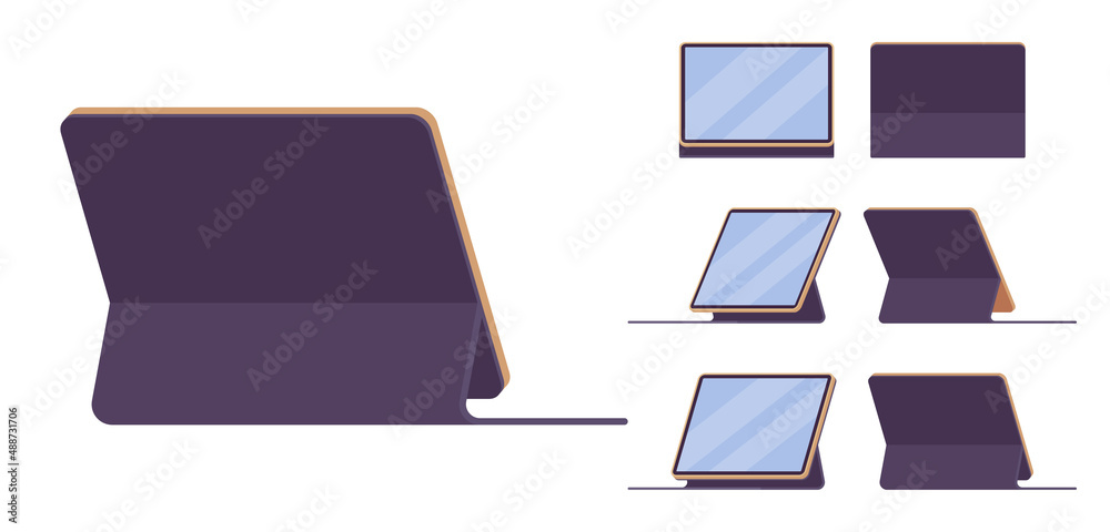 Tablet computer, horizontal mobile computing device, stand folio black ...
