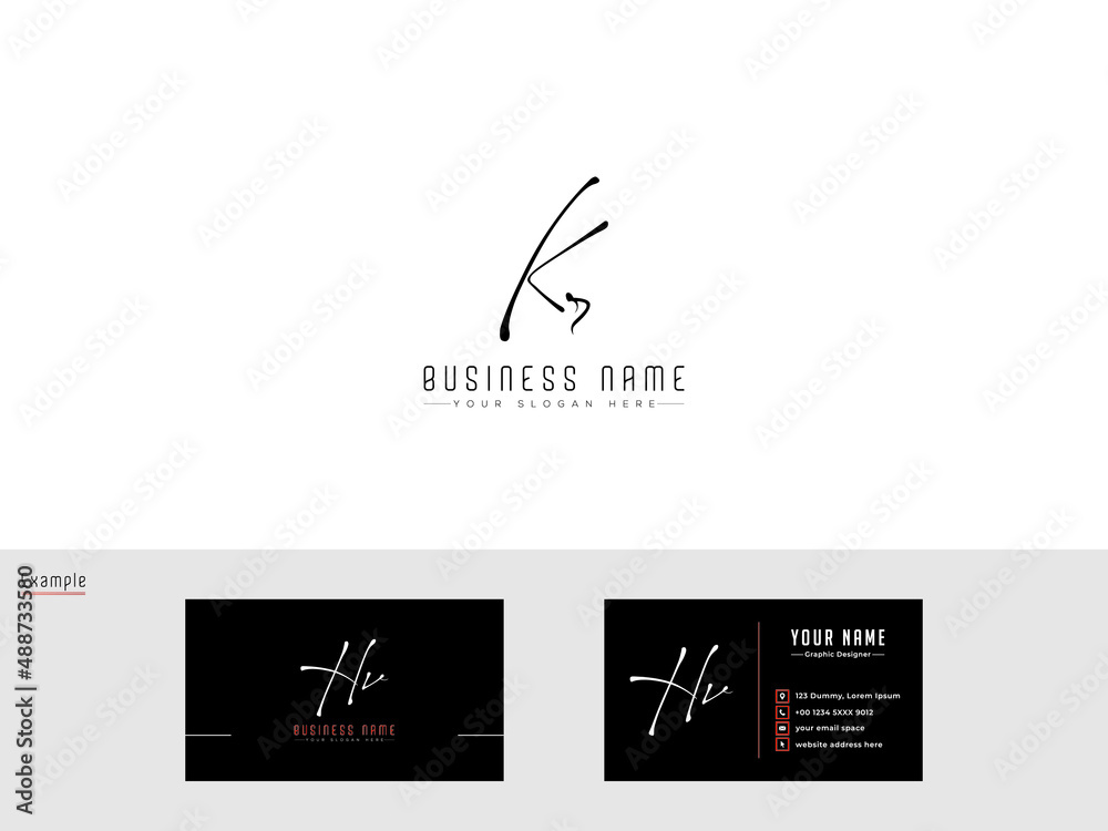 Vecteur Stock Abstract and Signature KR Logo, Initial kr Signature ...