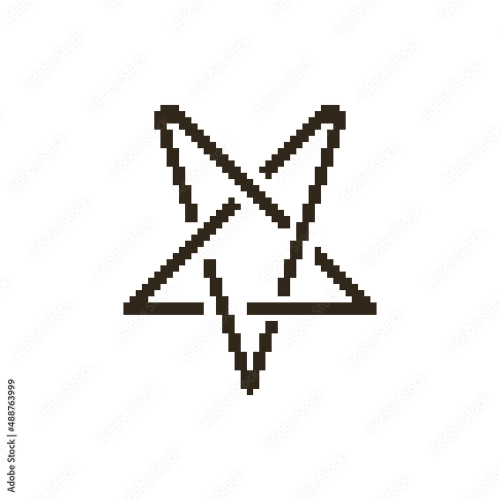 monochrome simple vector flat pixel art vector illustration of black ...