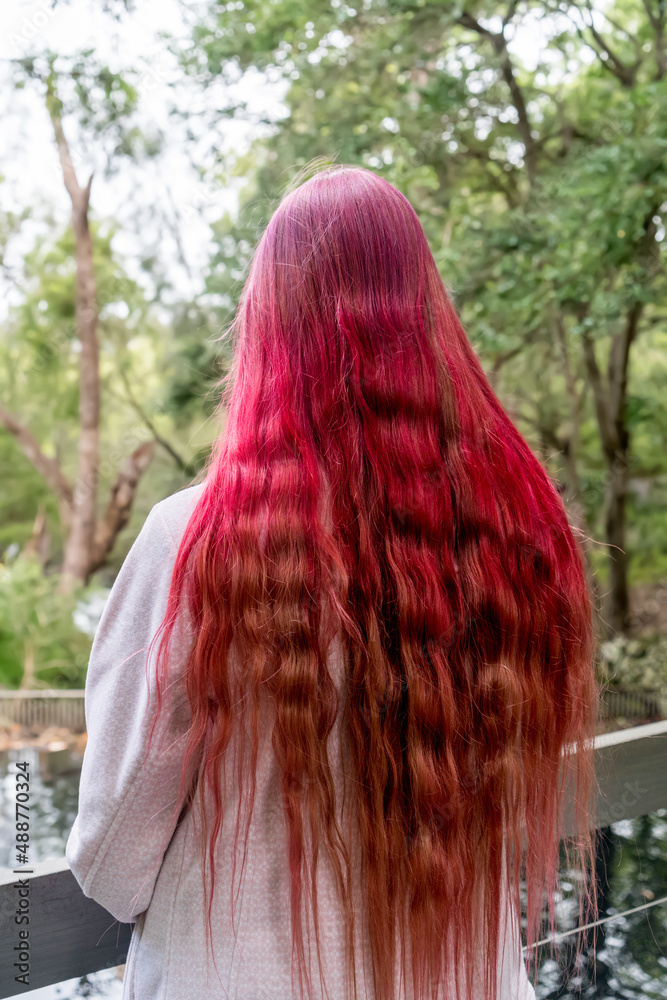 Bright Raspberry Hair