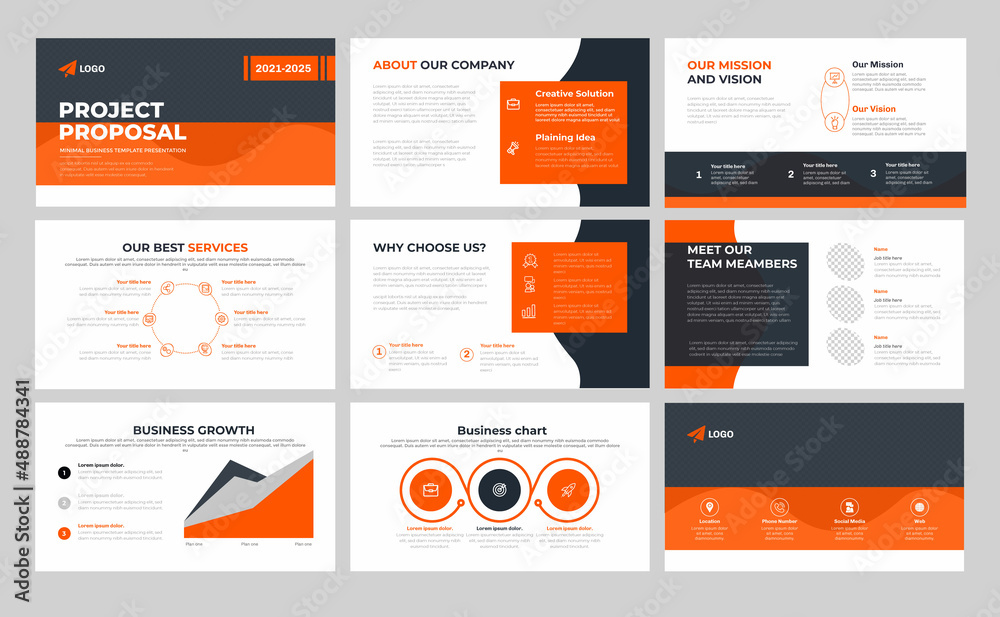 Project proposal Presentation Design and Project proposal Template ...