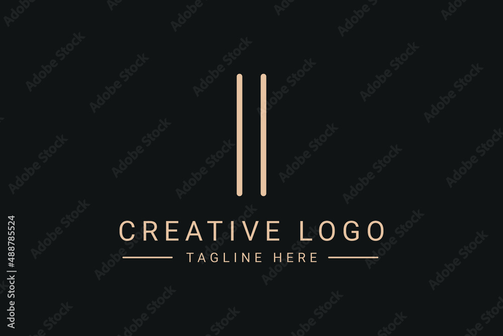 Modern creative letter I vector logo design. Minimalist I Luxury ...