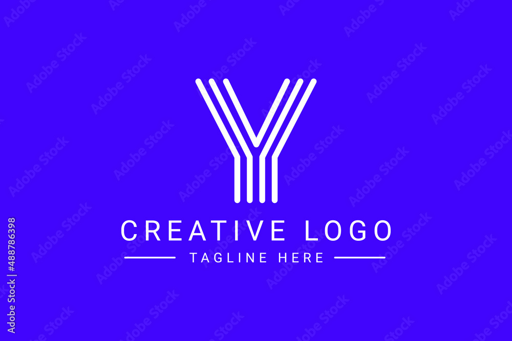 Modern creative letter Y vector logo design. Minimalist Y Luxury ...