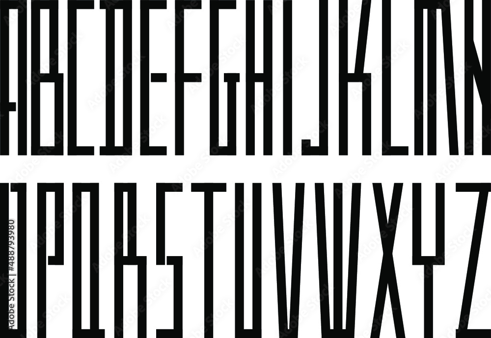 Black font english digital alphabet style graphics text minimalism art ...