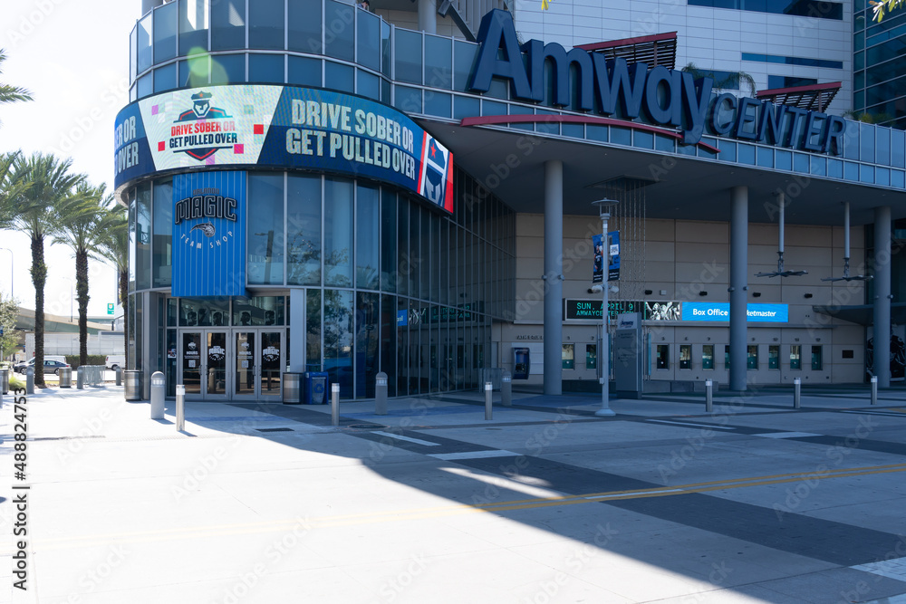 Orlando, Florida, USA - January 20, 2022: Amway Center in Orlando ...