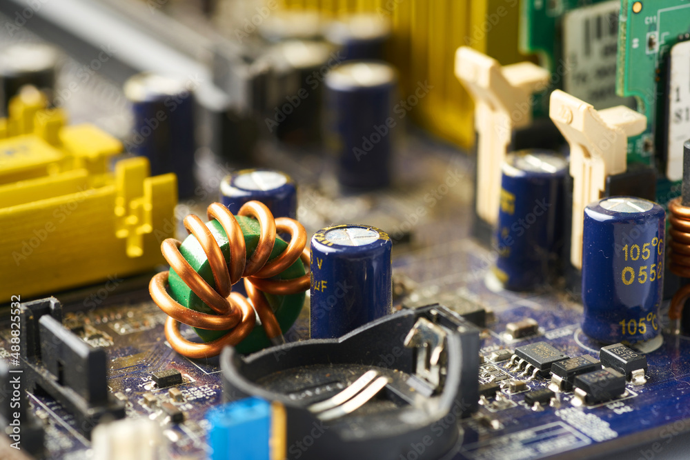 Old computer system unit with spiderweb and dust inside. Stock Photo ...