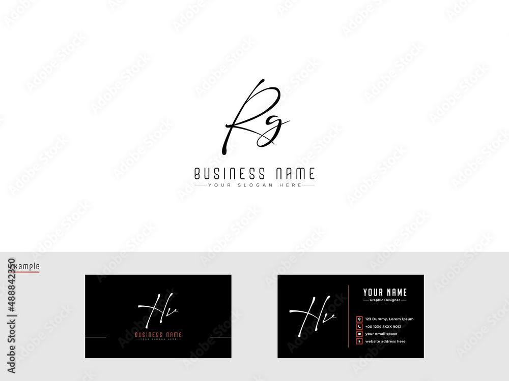 Signature RG, gR, Rg Handwriting initial monogram letter alphabet logo ...