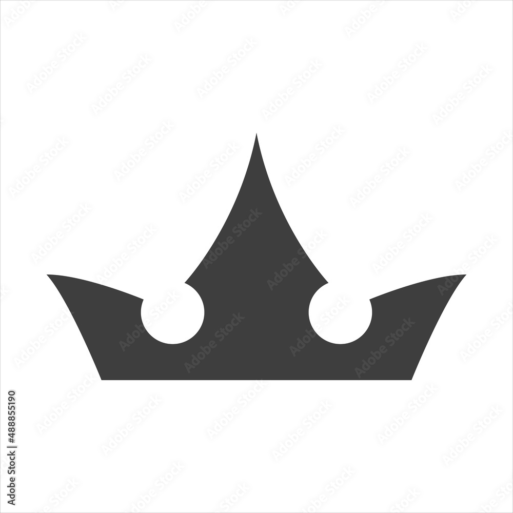 Crown icon in trendy flat style isolated on white background. Crown ...