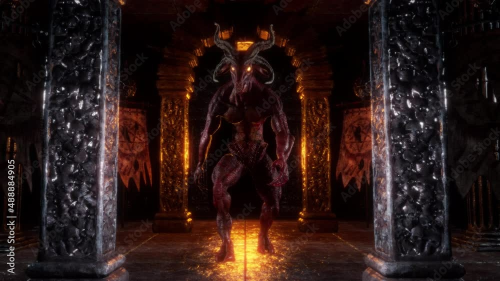 Goat Demon Baphomet VJ Loop – behold to the symbol of hell! Hold your ...