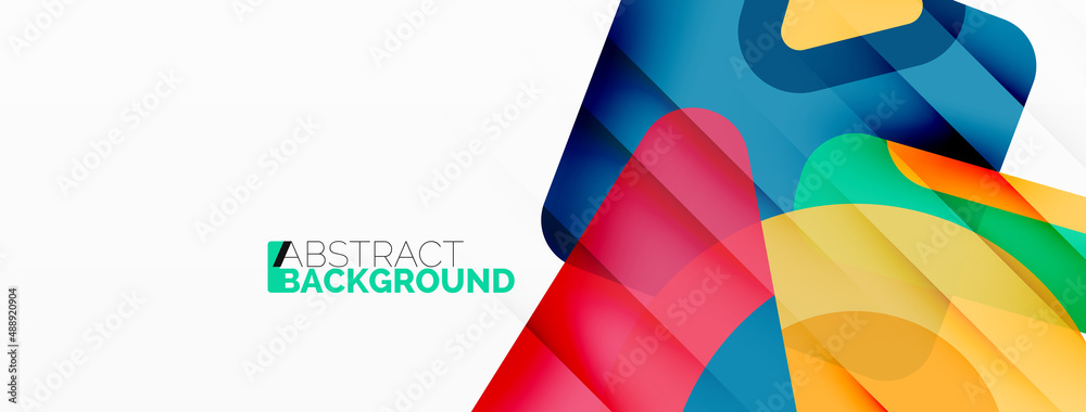 Primitive geometric shapes - line, triangle, square and circle ...