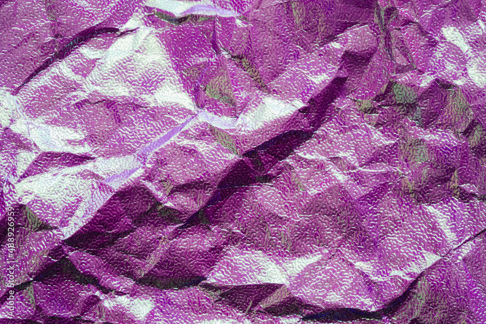 Wrinkled shiny purple paper texture Stock Photo | Adobe Stock