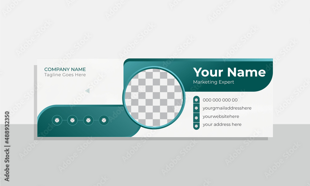 modern creative email signature design template for business. corporate ...