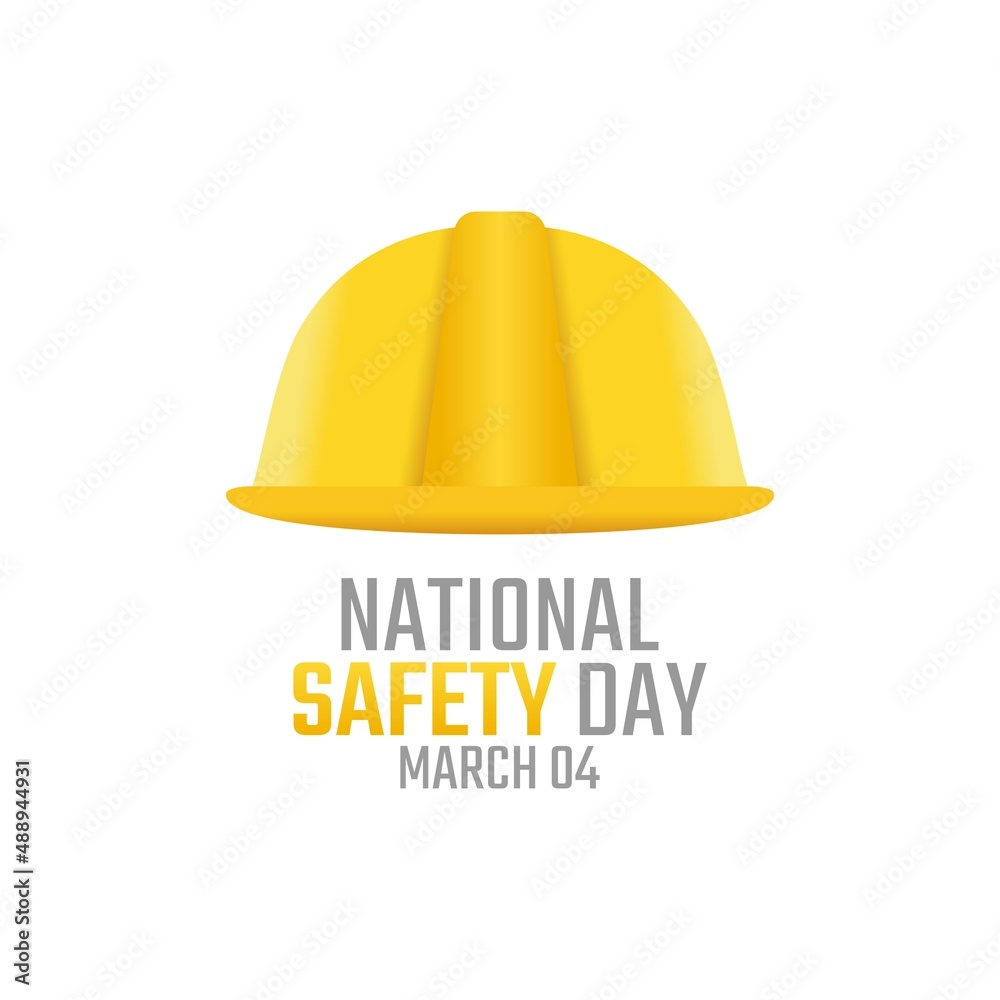 vector graphic of national safety day good for national safety day ...