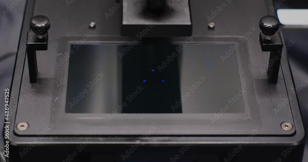 Timelapse of a MSLA 3d Printer or Masked Stereolithography or resin 3d ...