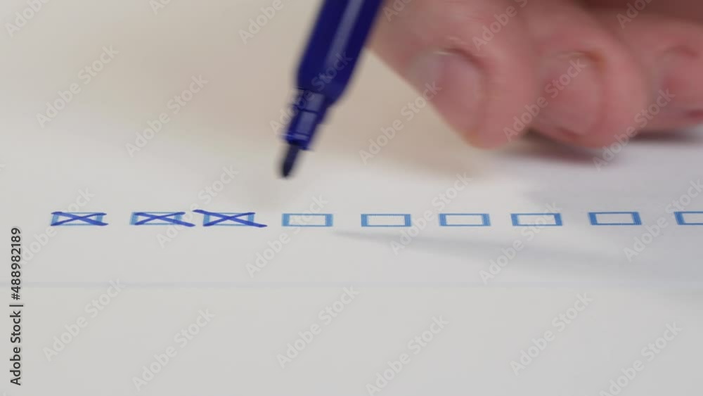 Businessman Marking on Checklist Box. Checking Off a to Do List. One ...