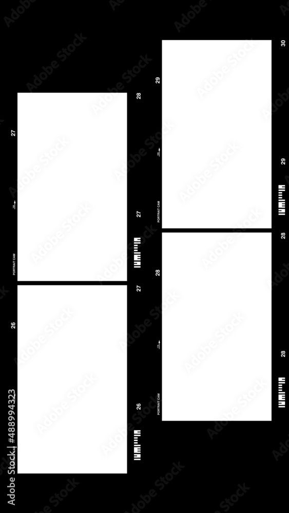 Set of Social stories film frame templates with space for your text or ...