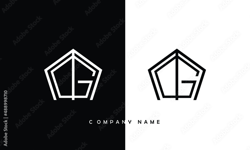 MG, GM Abstract Letters Logo Monogram Stock Vector | Adobe Stock