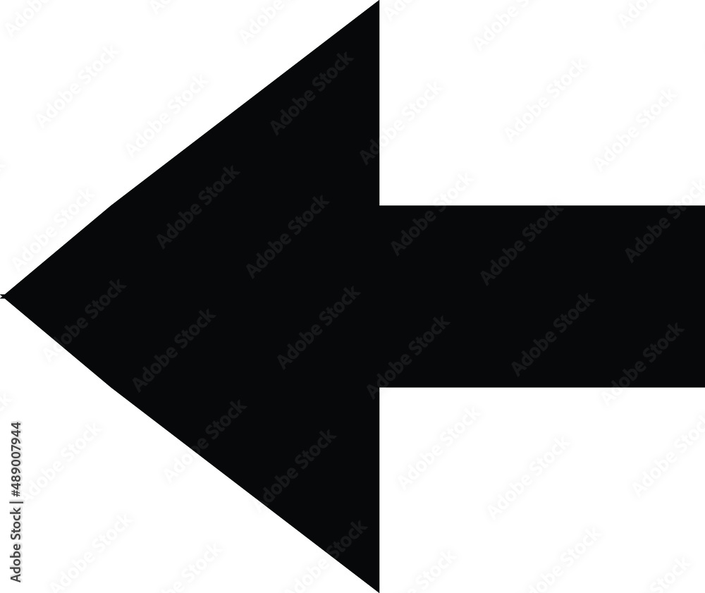 left arrow vector illustration, left arrow icon vector, left arrow ...