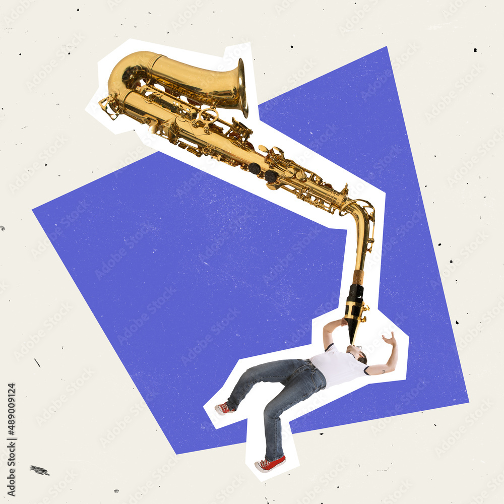 Multi Colored Saxophone