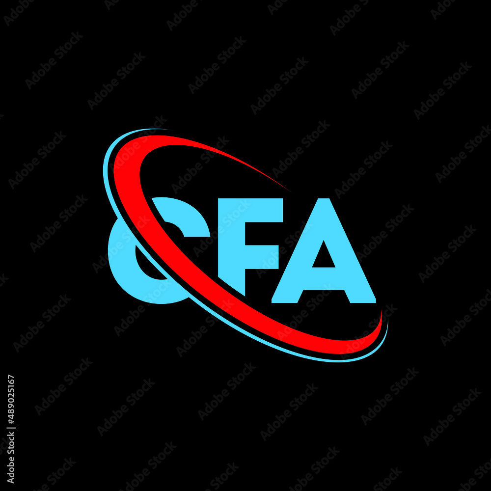 Vetor de CFA logo. CFA letter. CFA letter logo design. Initials CFA ...