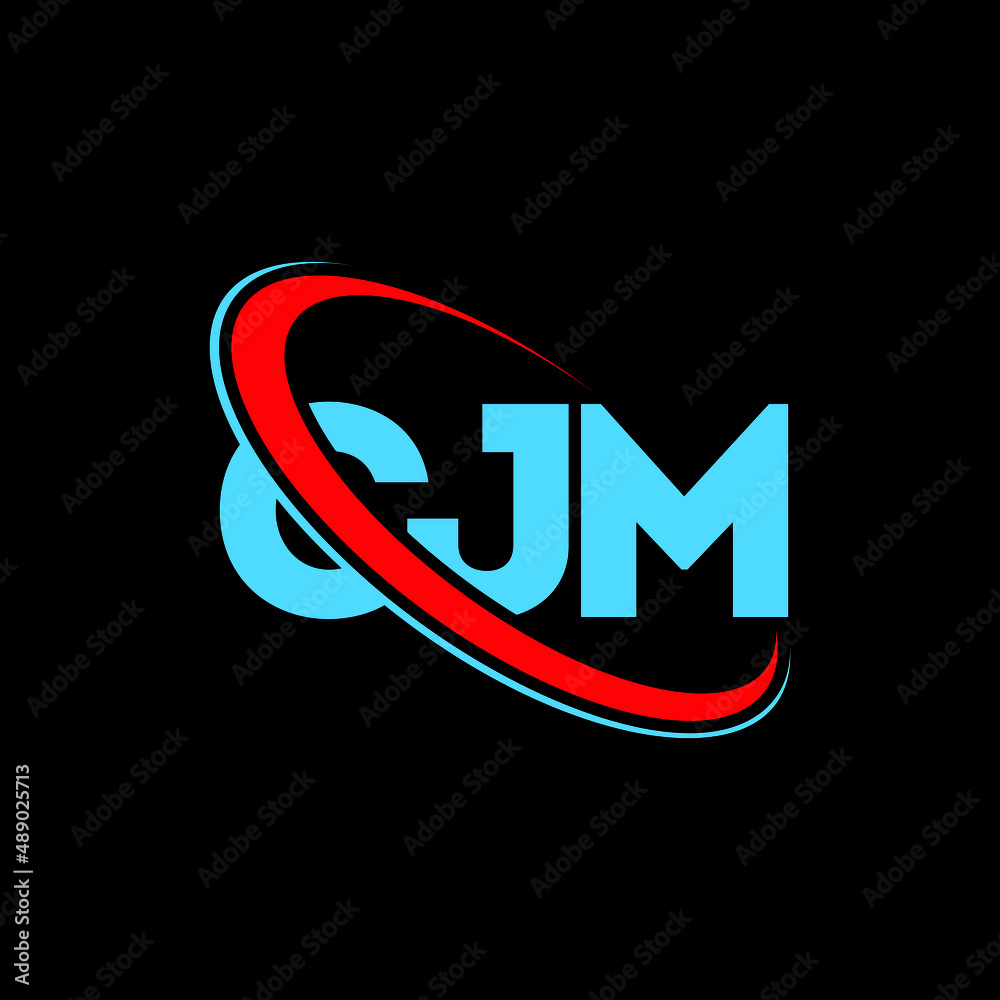 CJM logo. CJM letter. CJM letter logo design. Initials CJM logo linked ...