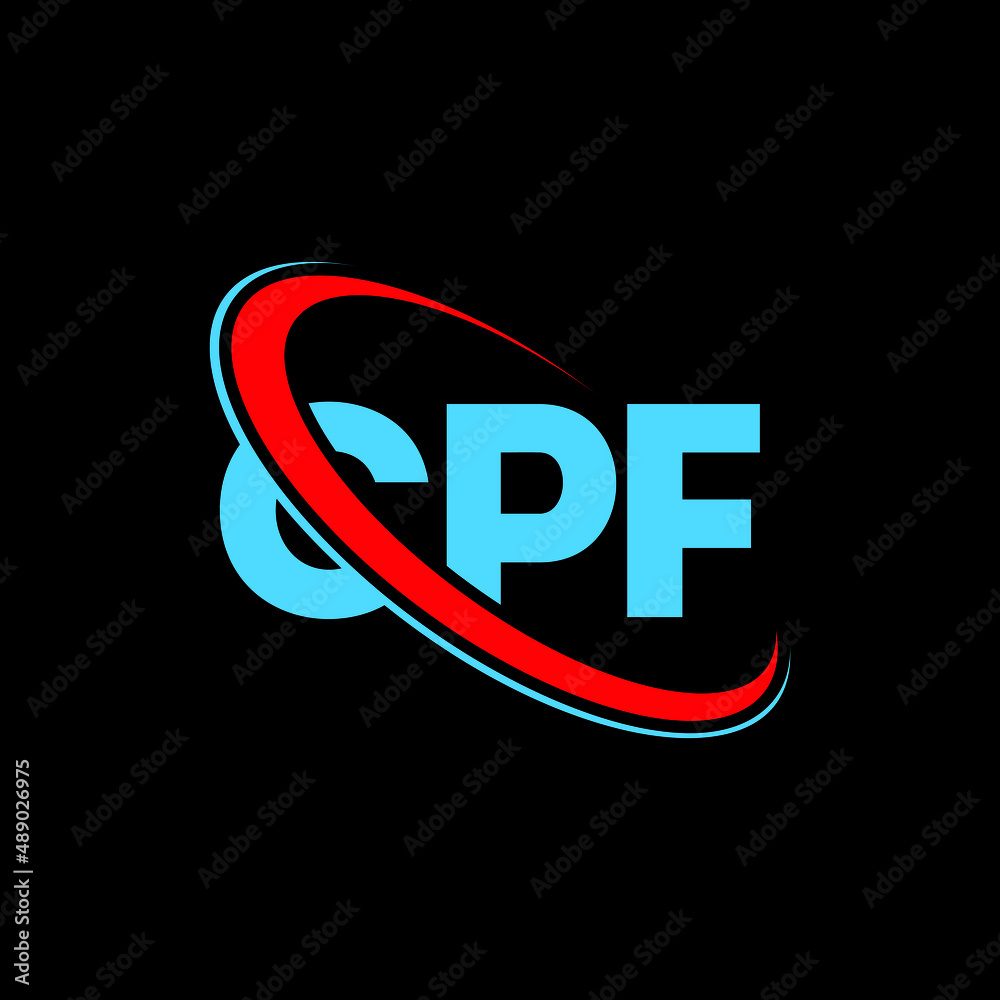 CPF logo. CPF letter. CPF letter logo design. Initials CPF logo linked ...