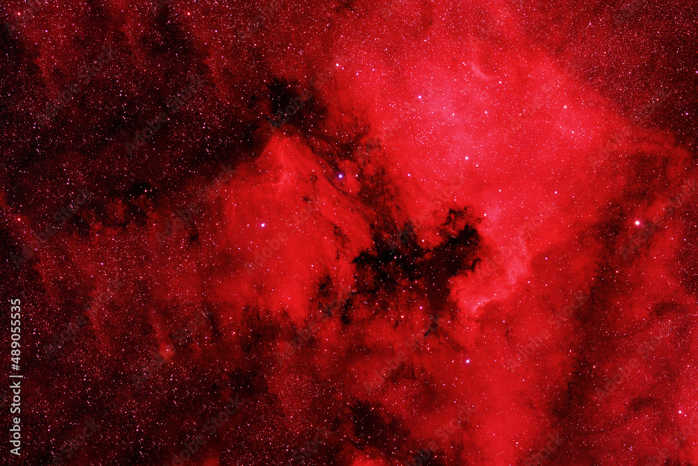 Red galaxy in deep space. Elements of this image were furnished by NASA ...