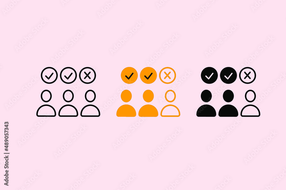 candidate icons symbol vector elements for infographic web Stock Vector ...